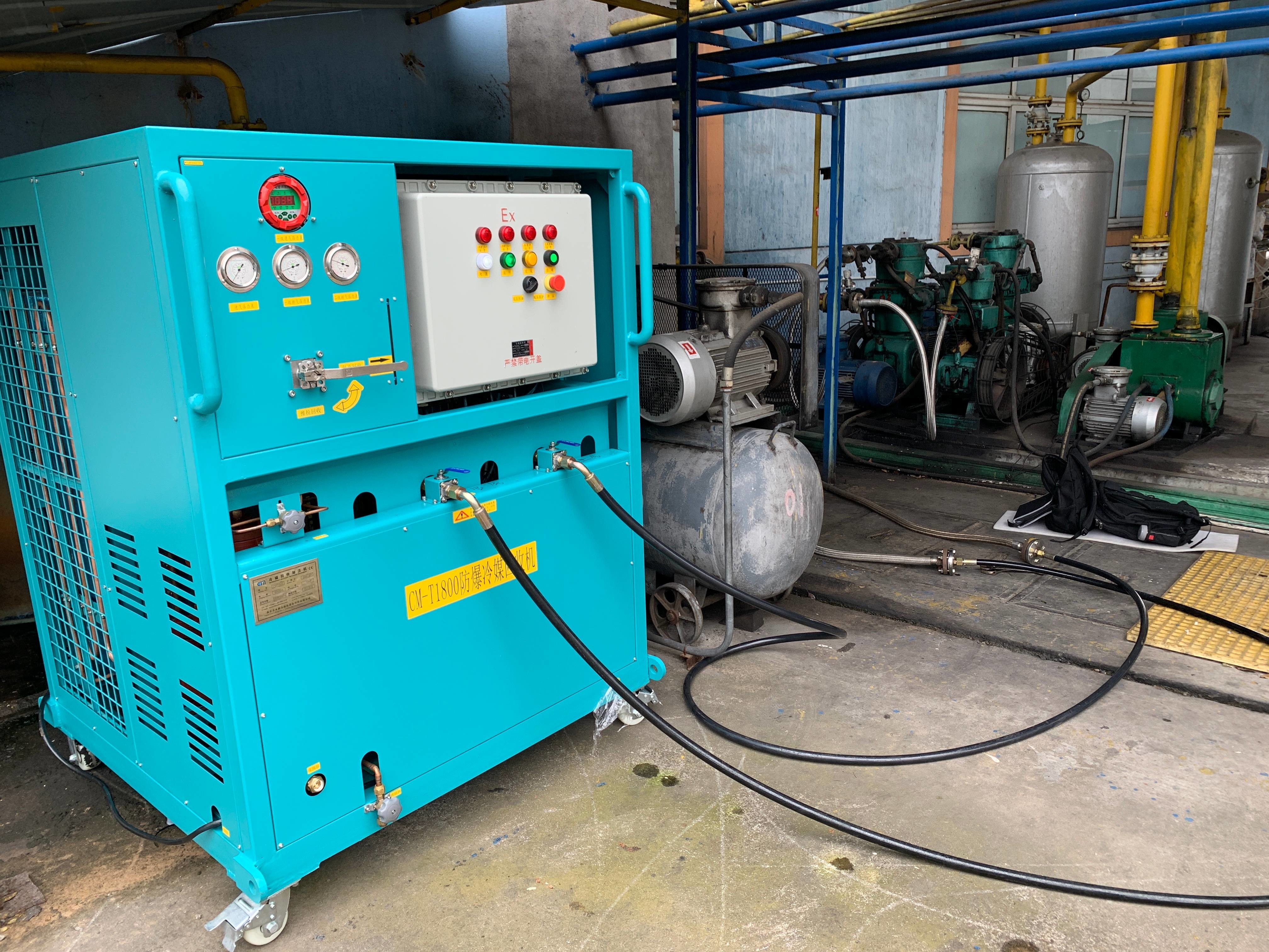 ATEX Certificated Explosion Proof Refrigerant Recovery Unit For R600 ...
