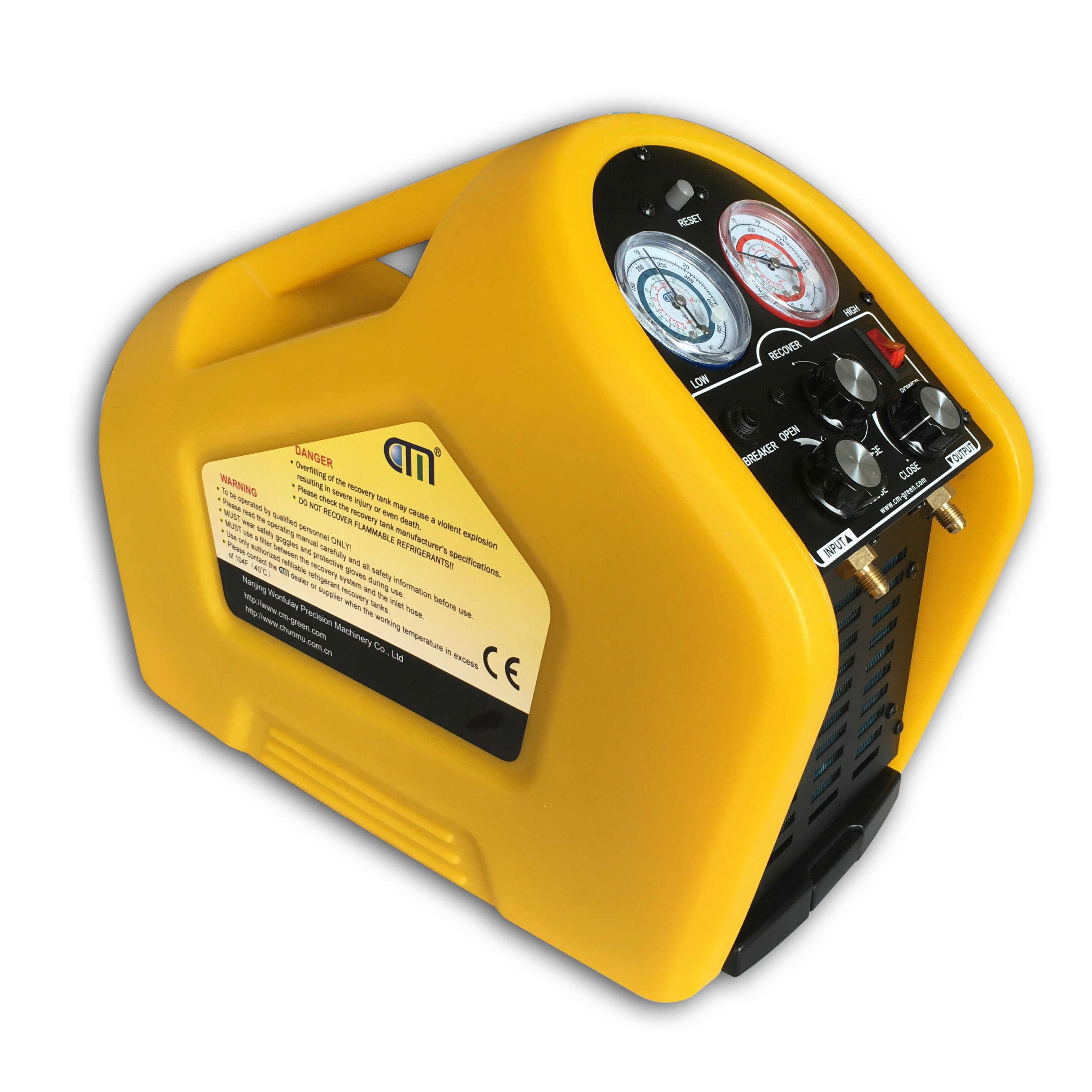 R22 Oil Less Refrigerant Reclaim Machine With ISO Certification