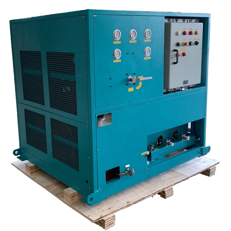 Refrigerant Residual Gas Recycling Machine 25HP ISO Tank Ac Gas ...