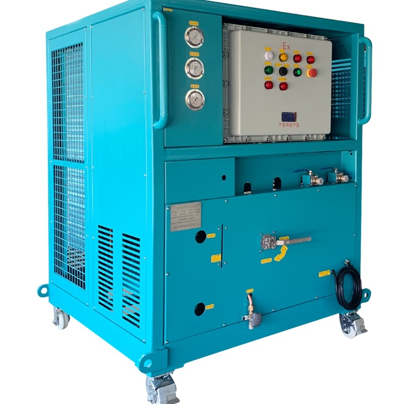 Explosion Proof Refrigerant Charging Machine Recovery AC R290 R134a Unit