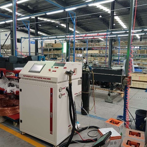 R22 R134A refrigerant fluid gas charging equipment air conditioning ...