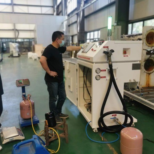 Vehicle Automatic AC Refrigerant AC Charging Machine ATEX R290 R600a ...