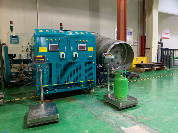 r600 r290 Fast refrigerant filling charging vacuum machine